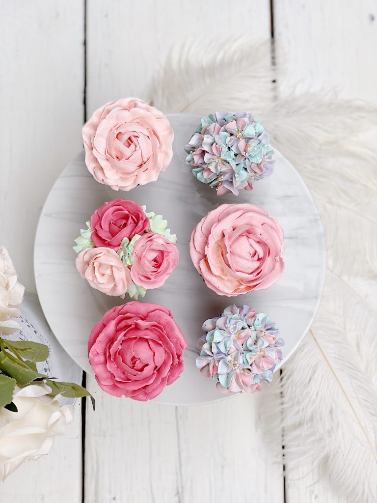 Colette (Box of 6) – Flower Cupcake - Creme Maison Bakery