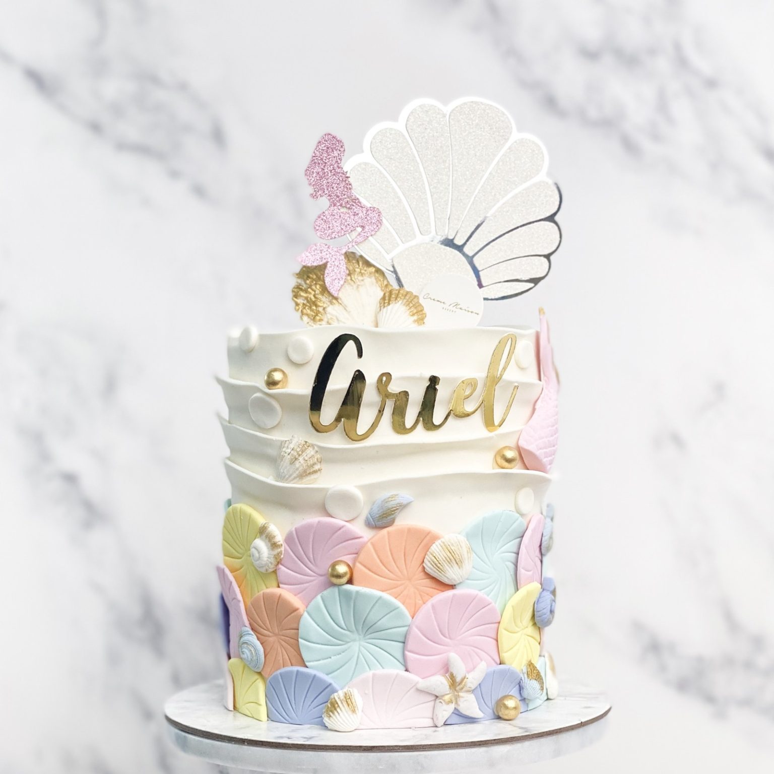Ariel Mermaid - Mermaid Cake • Mermaid Cakes • Creme Maison Bakery ...