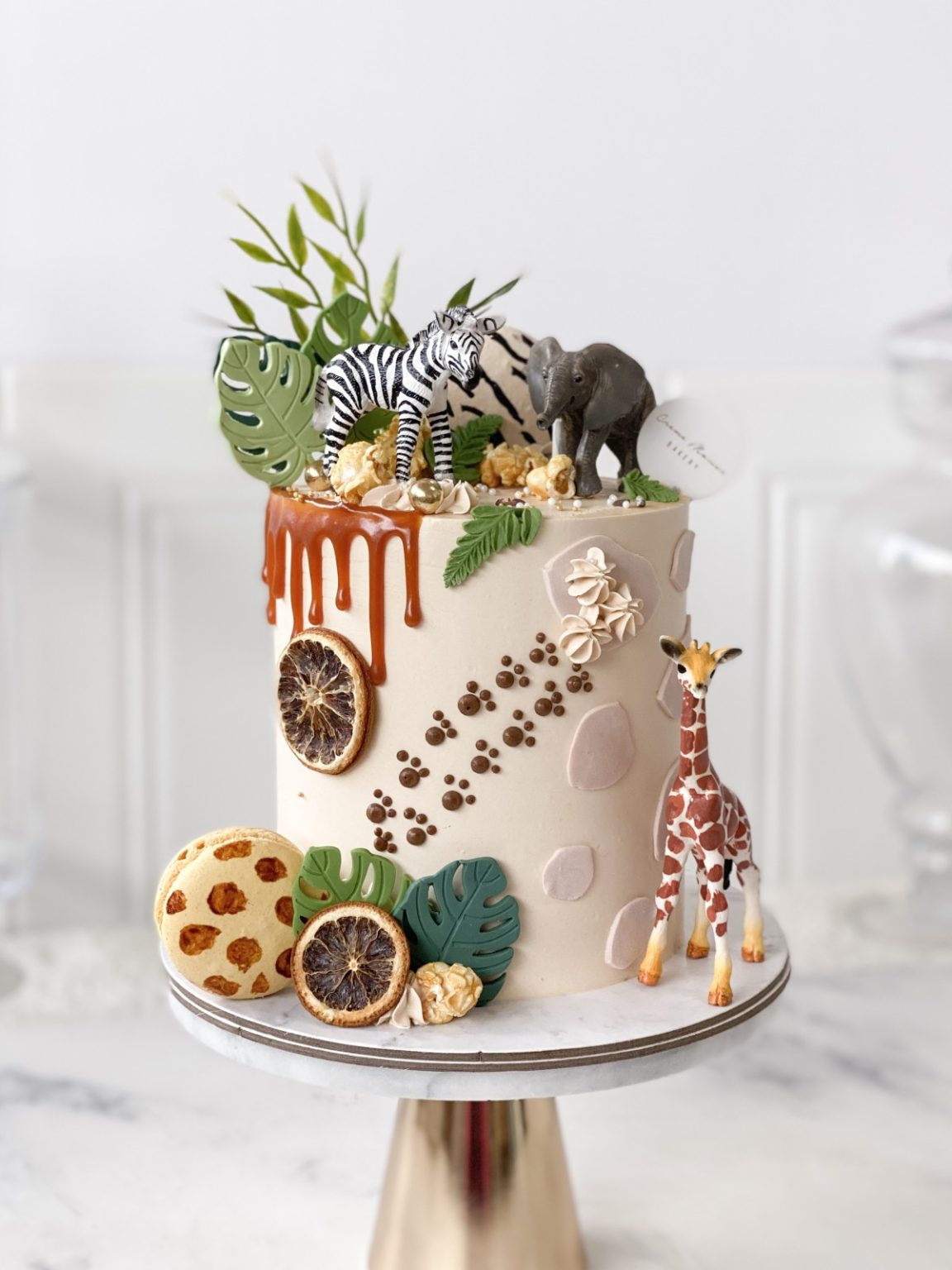 Safari Trail – Safari Animal Cake - Creme Maison Bakery