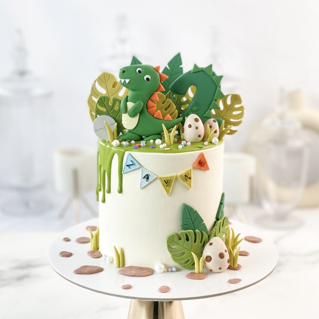 Zayne Dino – Dinosaur Cake - Creme Maison Bakery