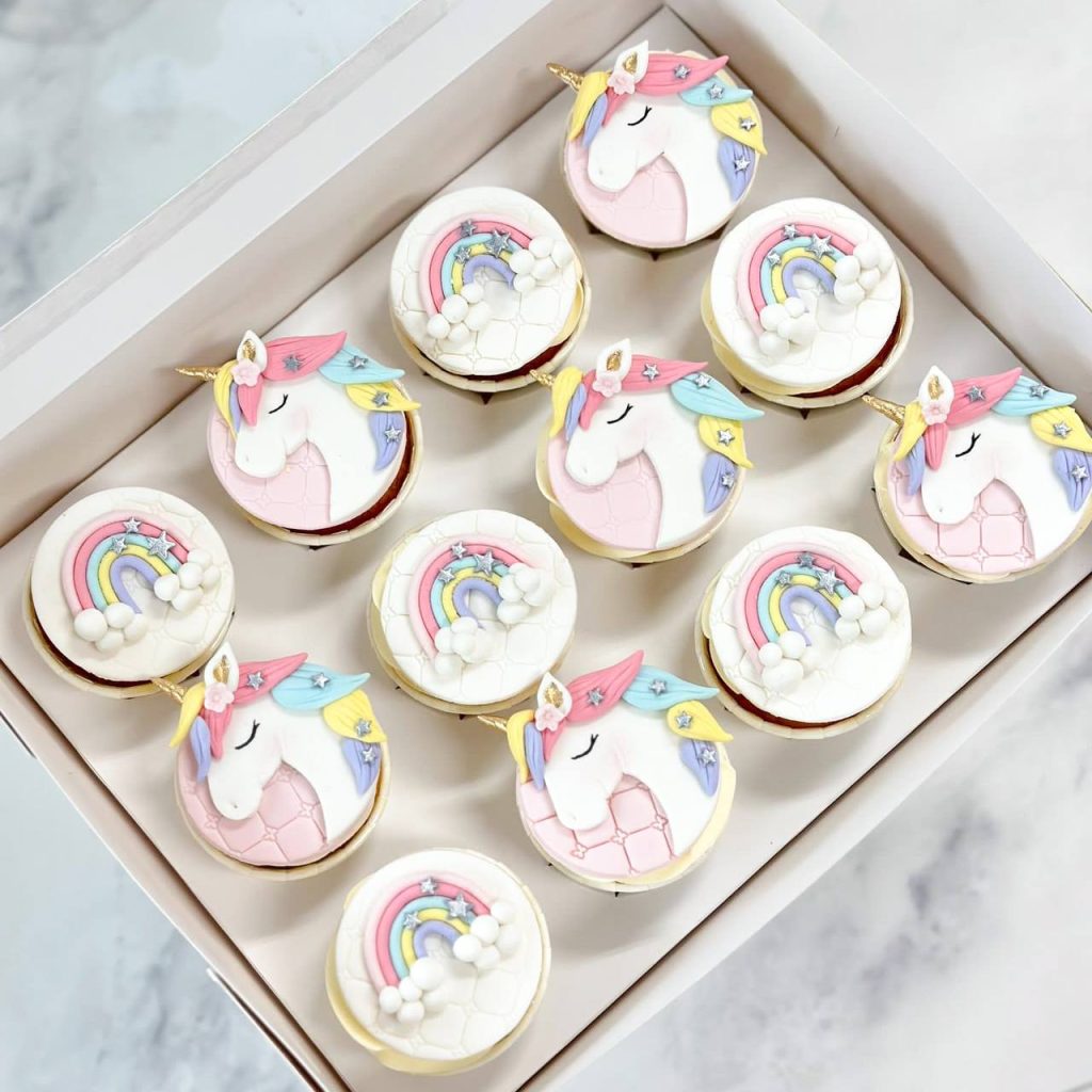Trixie Unicorn Mini Cupcakes - Creme Maison Bakery