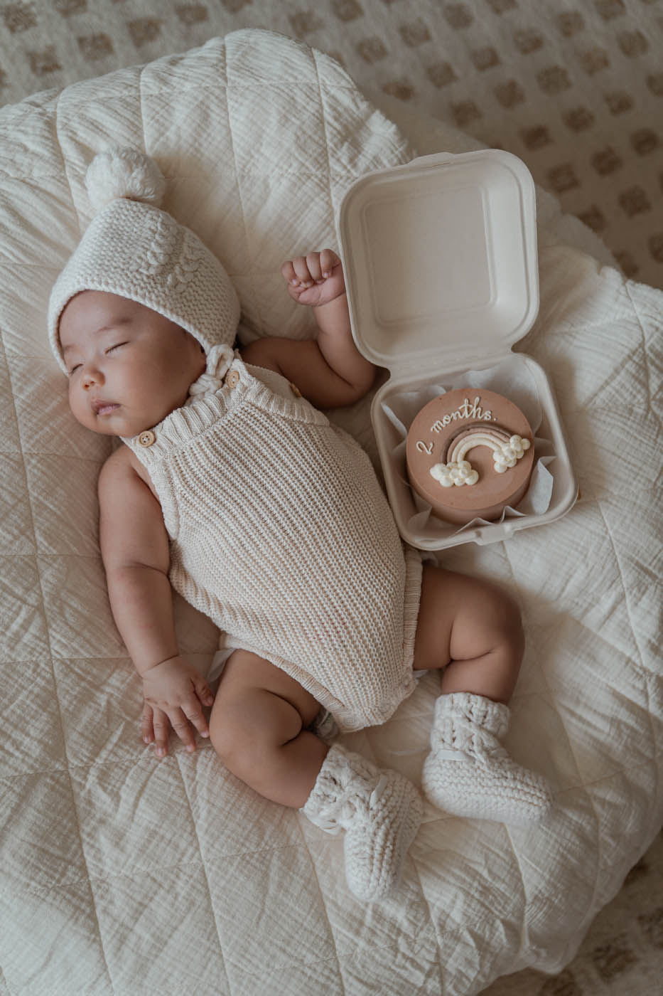 Baby Milestone Bento Cakes - Creme Maison Bakery