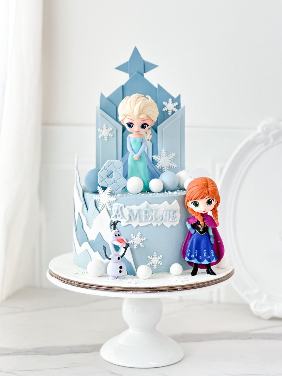 Elsa Frozen Winterland Cake - Creme Maison Bakery