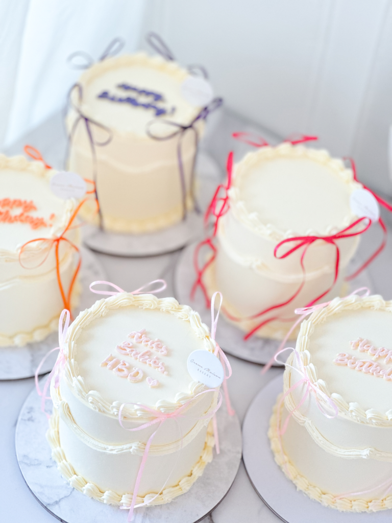 Coquette Ribbon Cake - Creme Maison Bakery