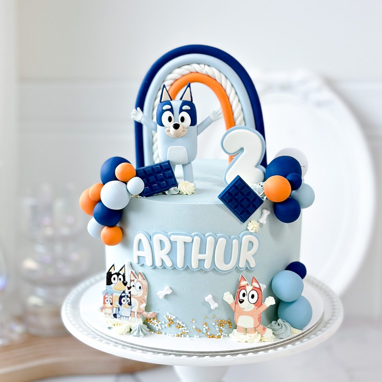 Bluey Baubles Cake - Creme Maison Bakery