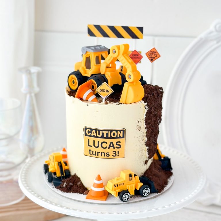 Lucas Excavator Construction Cake - Creme Maison Bakery